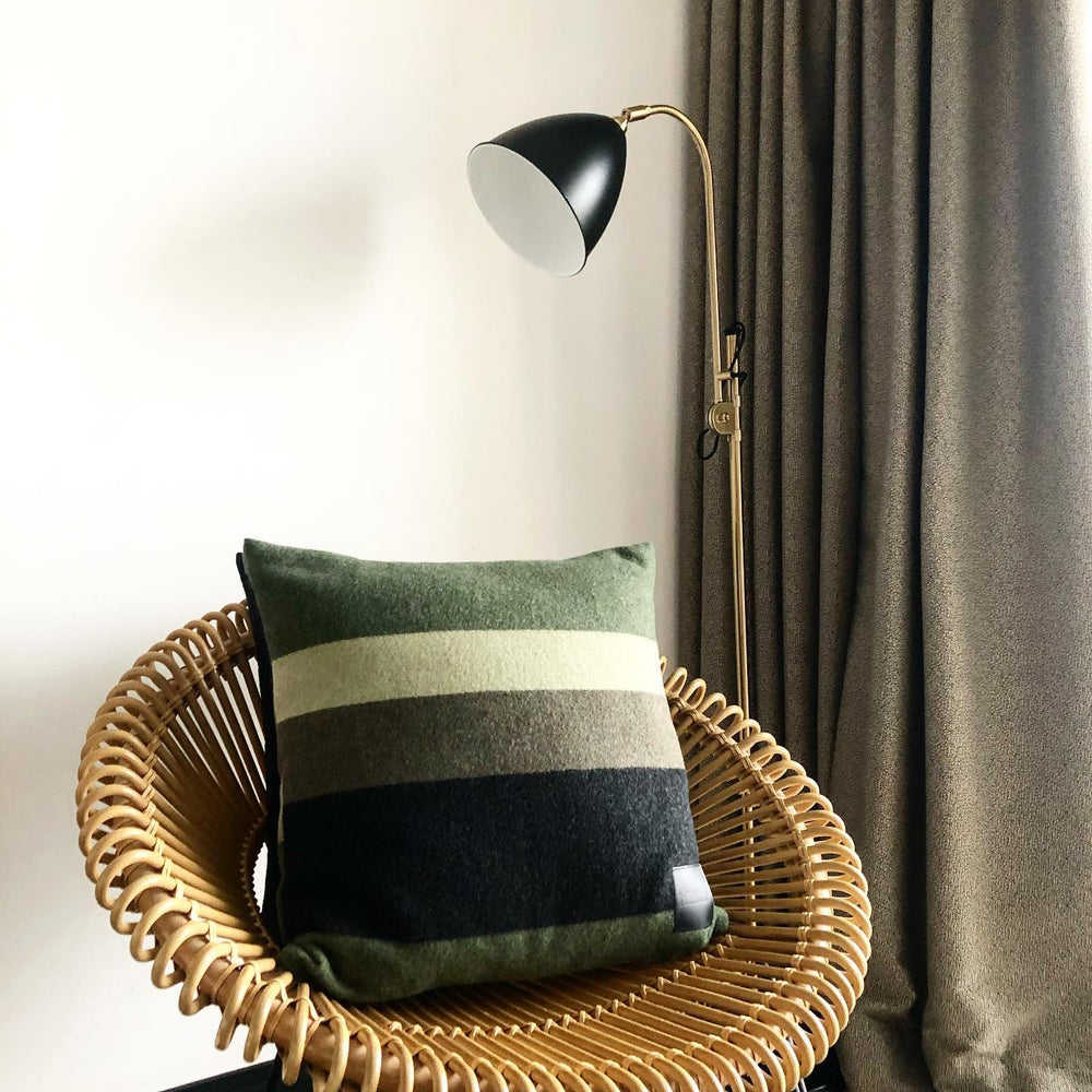 Navajo square cushion in wool LA MERICAINE made in France