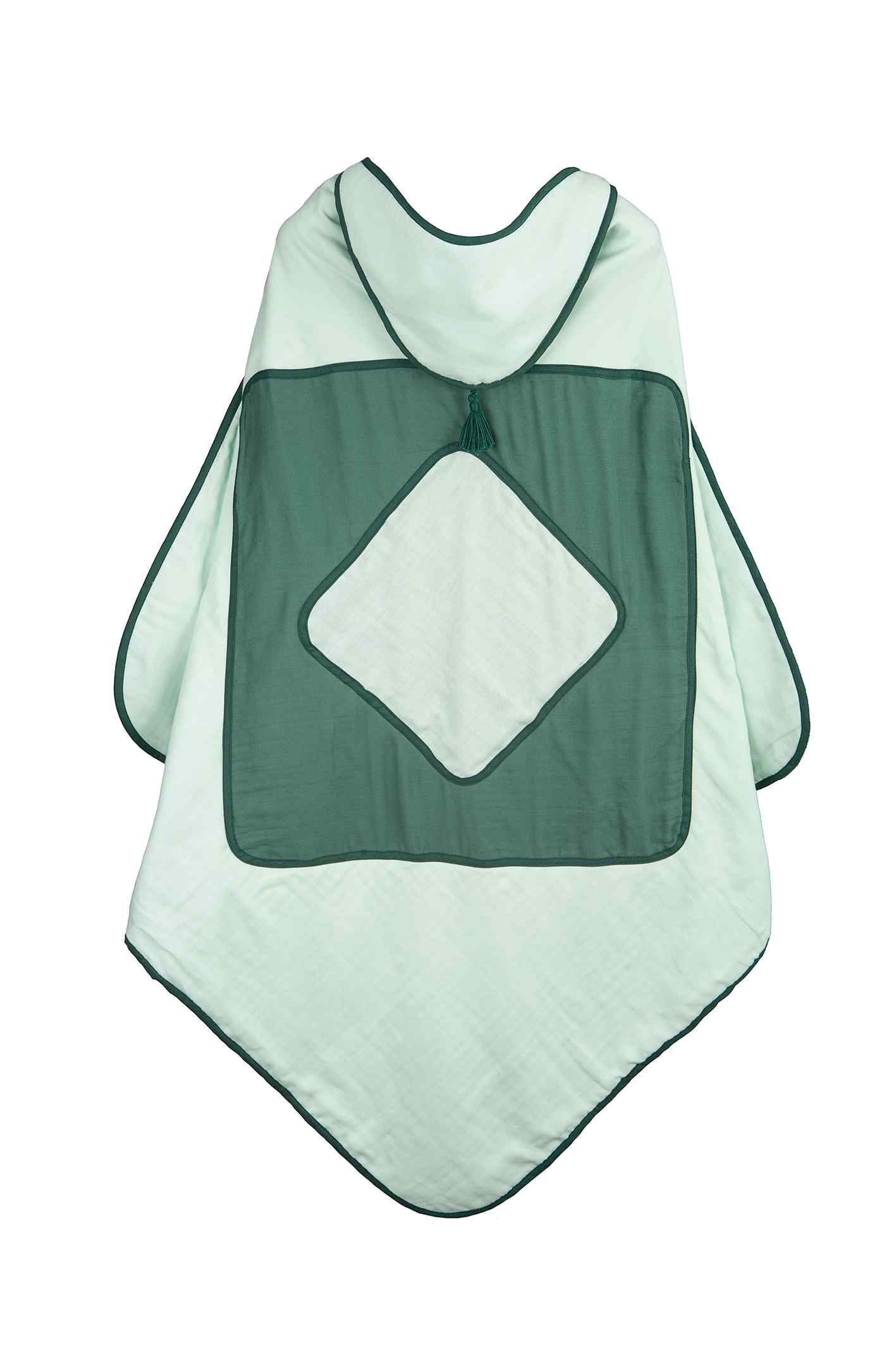 Sandor bathing cape in cotton gauze, BIHAN, made in France