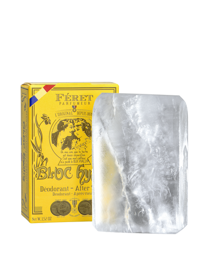 Bloc Hyalin et sa boîte FERET Parfumeur made in France